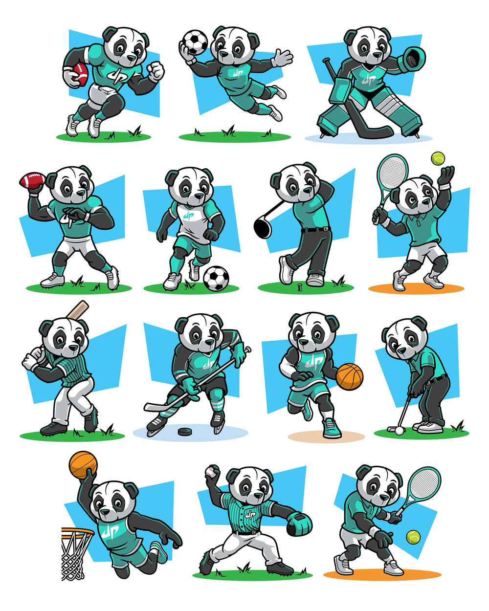 Dude Perfect Panda Mascot – Duffy Design Co