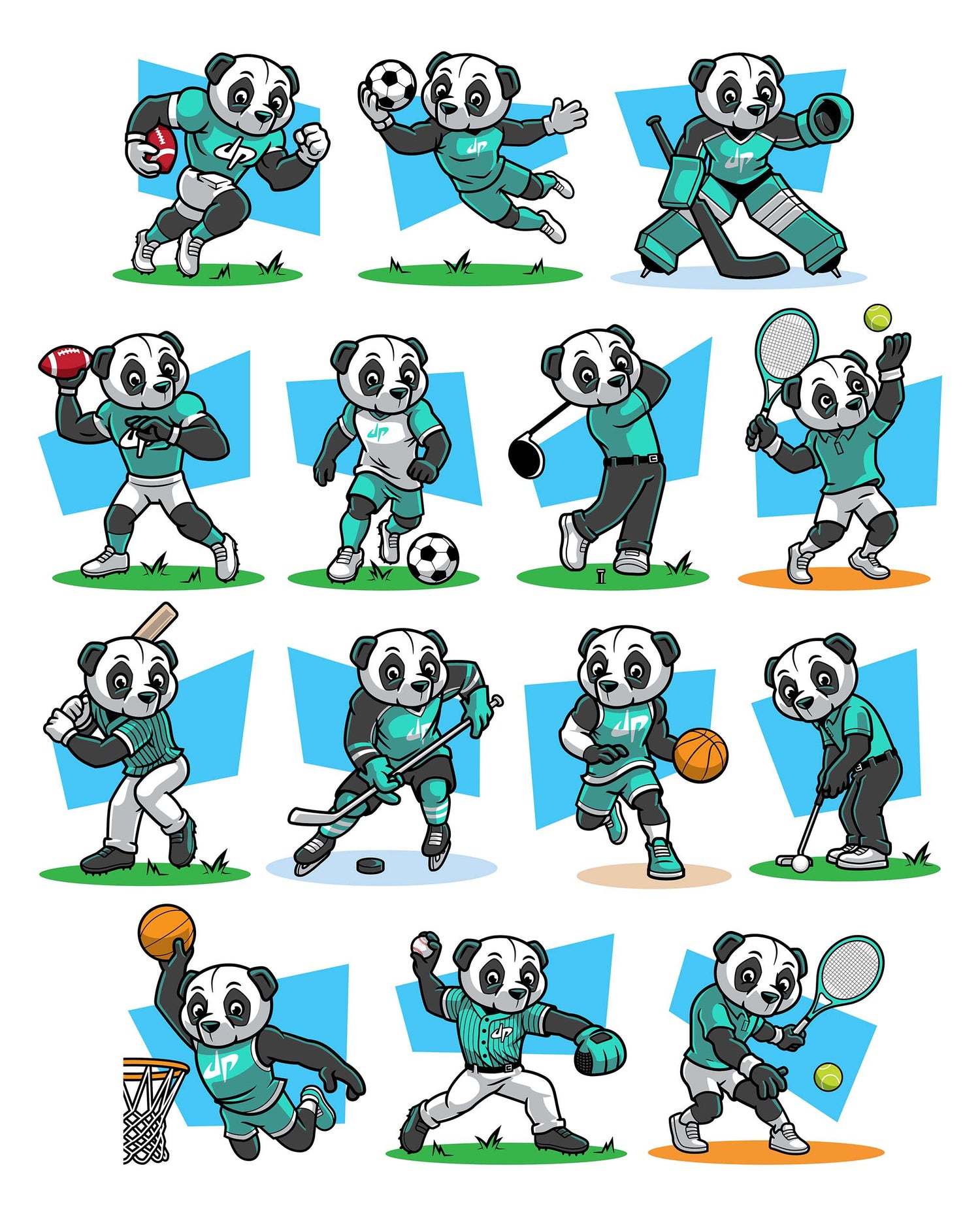 Dude Perfect Panda Mascot – Duffy Design Co